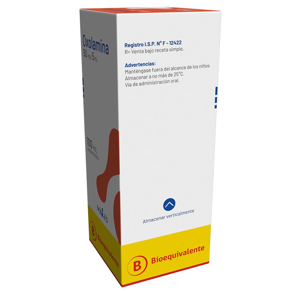 Oxolamina Adulto Oxolamina 50 mg / 5 mL Jarabe 100 mL