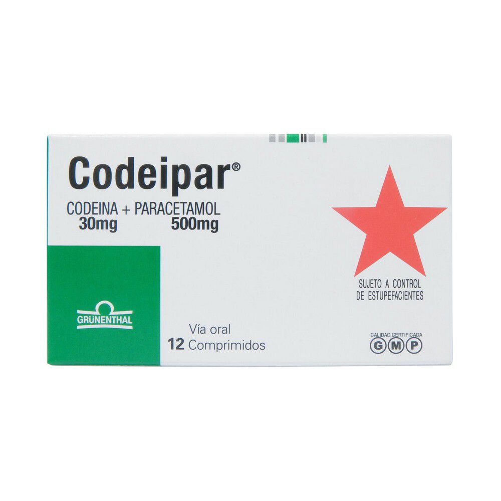 Codeipar Paracetamol 500 mg 12 Comprimidos
