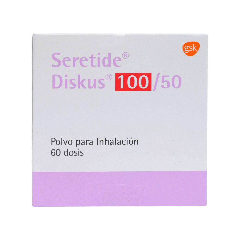 Seretide Disk.50/100 Salmeterol 50 mcg Inhalador Bucal 60 Dosis