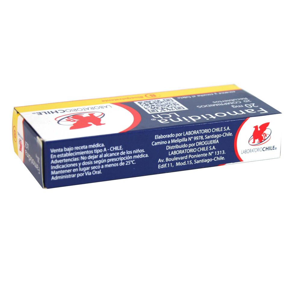 Famotidina 20 mg 20 Comprimidos | Farmacias Cruz Verde