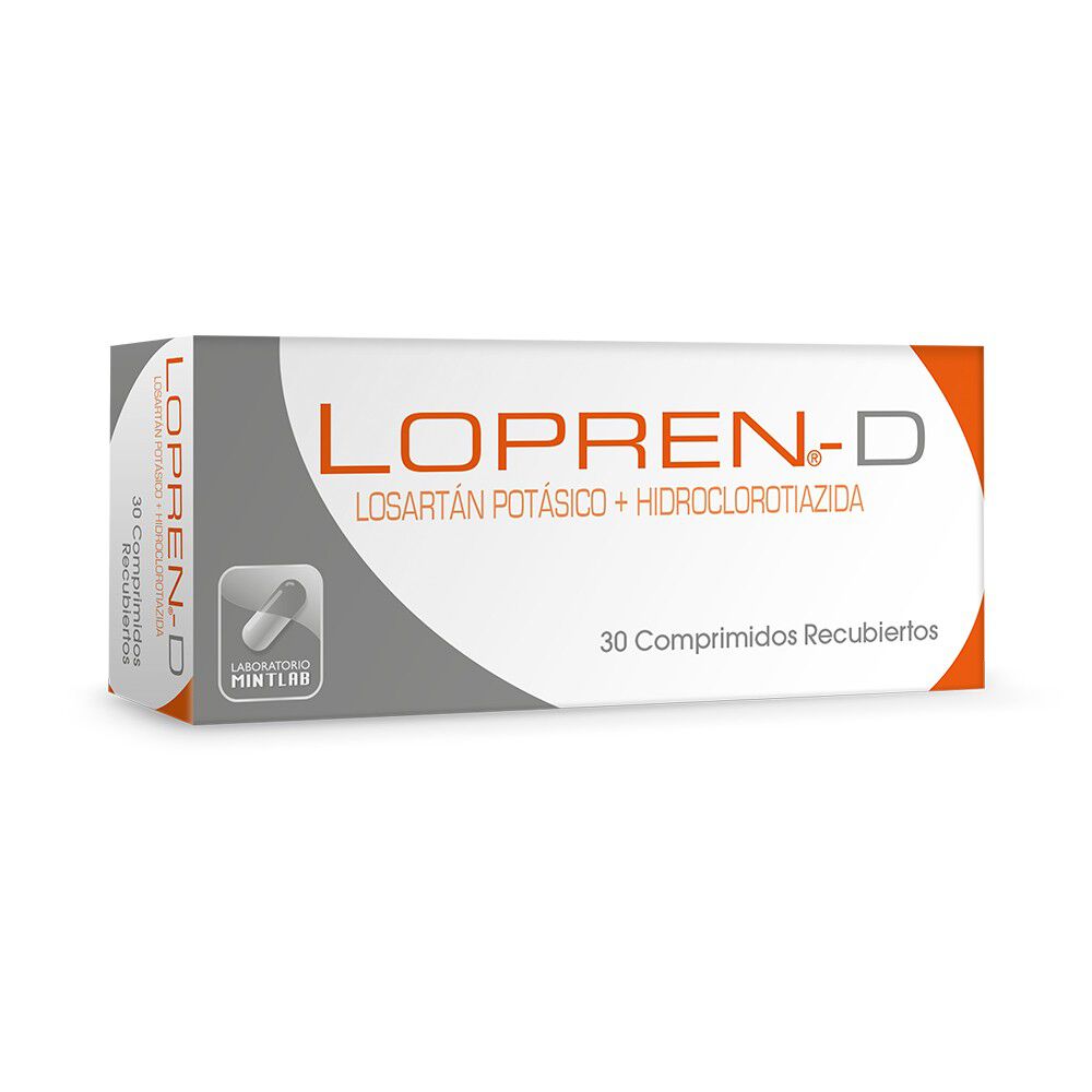 Lopren-D Losartan 50 mg 30 Comprimidos