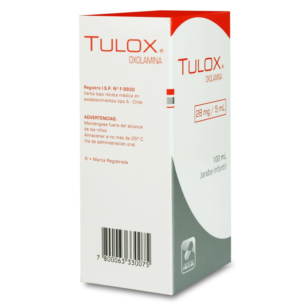 Tulox Pediatrico Oxolamina 28 mg / 5 mL Jarabe 100 mL