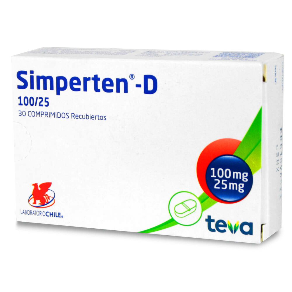 Simperten-D Losartan 100 mg 30 Comprimidos Recubierto