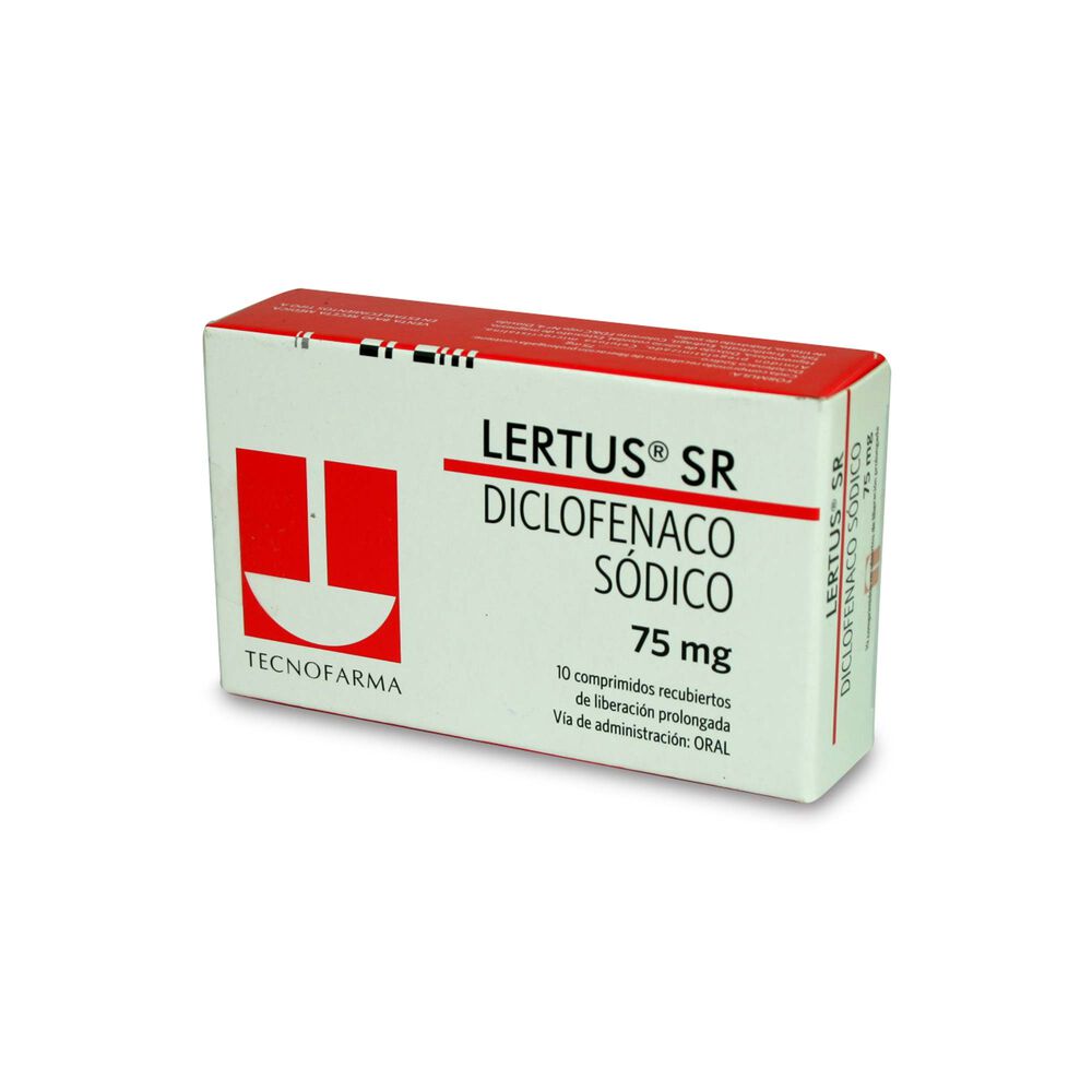 Lertus-Sr Diclofenaco Sodico 75 mg 10 Comprimidos