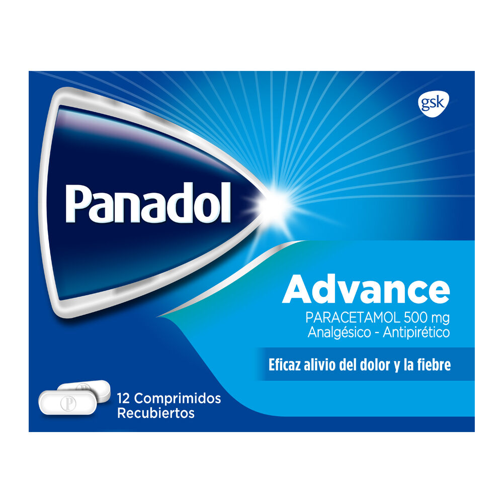 Panadol Advance Paracetamol 500 mg 12 Comprimidos
