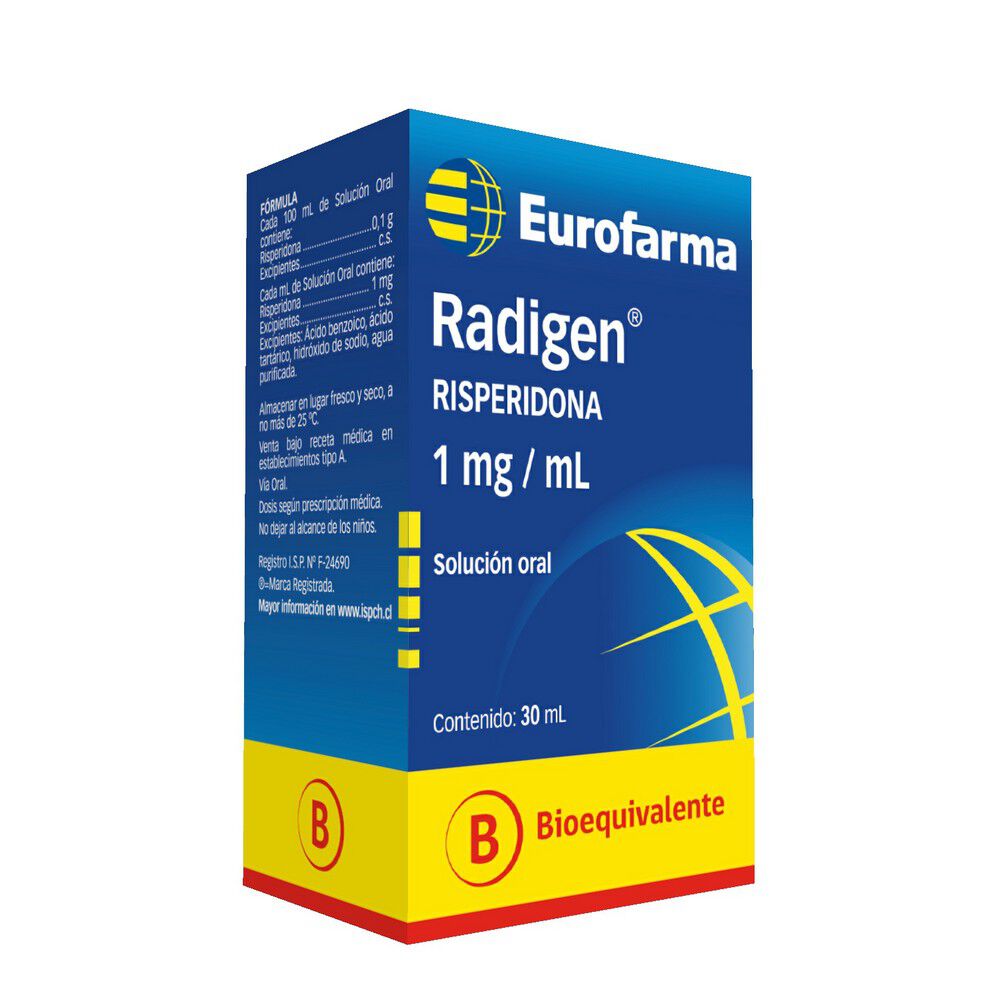 Radigen Risperidona 1 mg/ml Gotas 30 mL