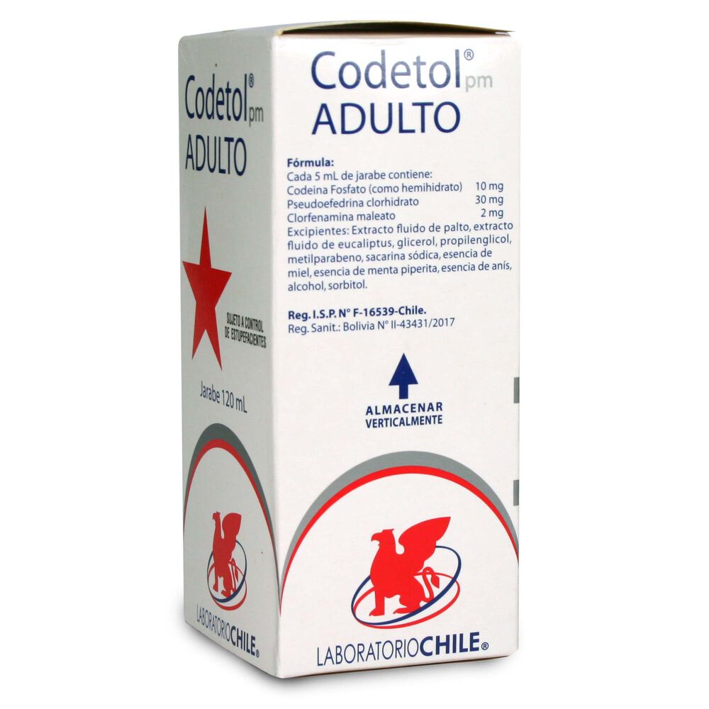 Codetol-Pm Codeina 10 mg/5ml Jarabe 120 mL