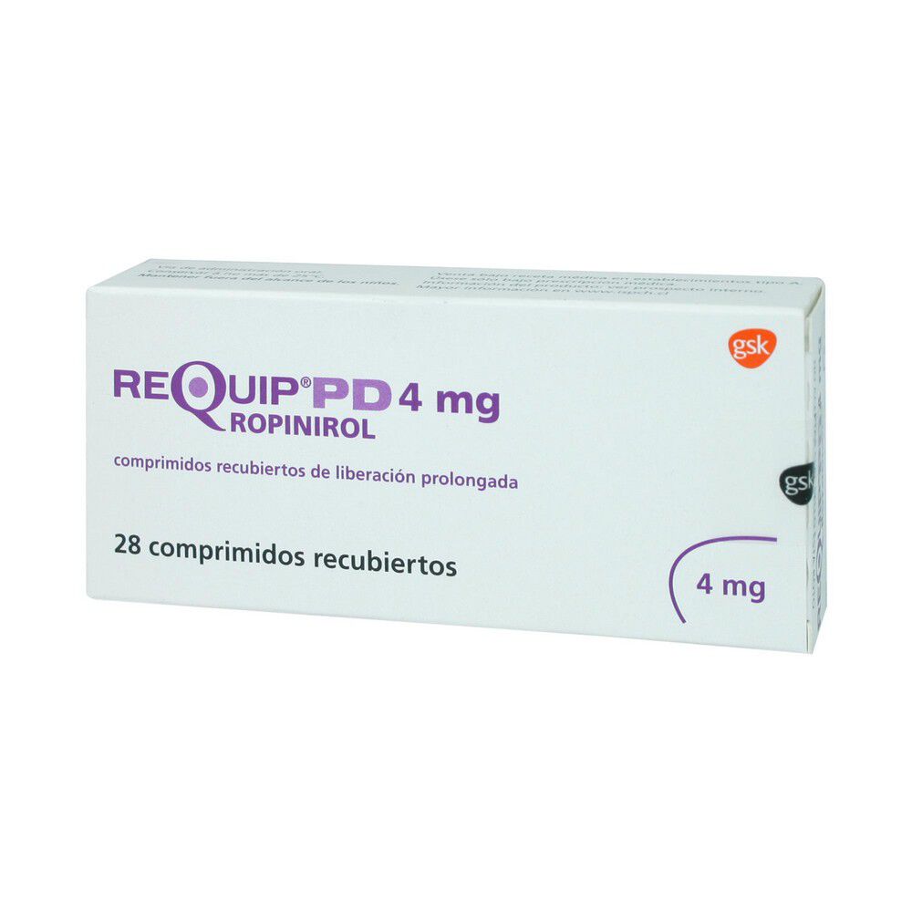 Requip PD Ropinirol 4 mg 28 Comprimidos