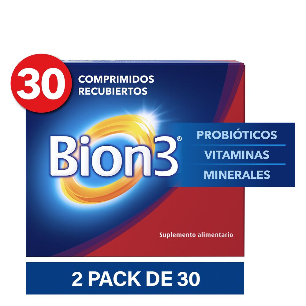 Bion 3 Suplemento Alimentario 60 Comprimidos Recubiertos (Promo Pack)