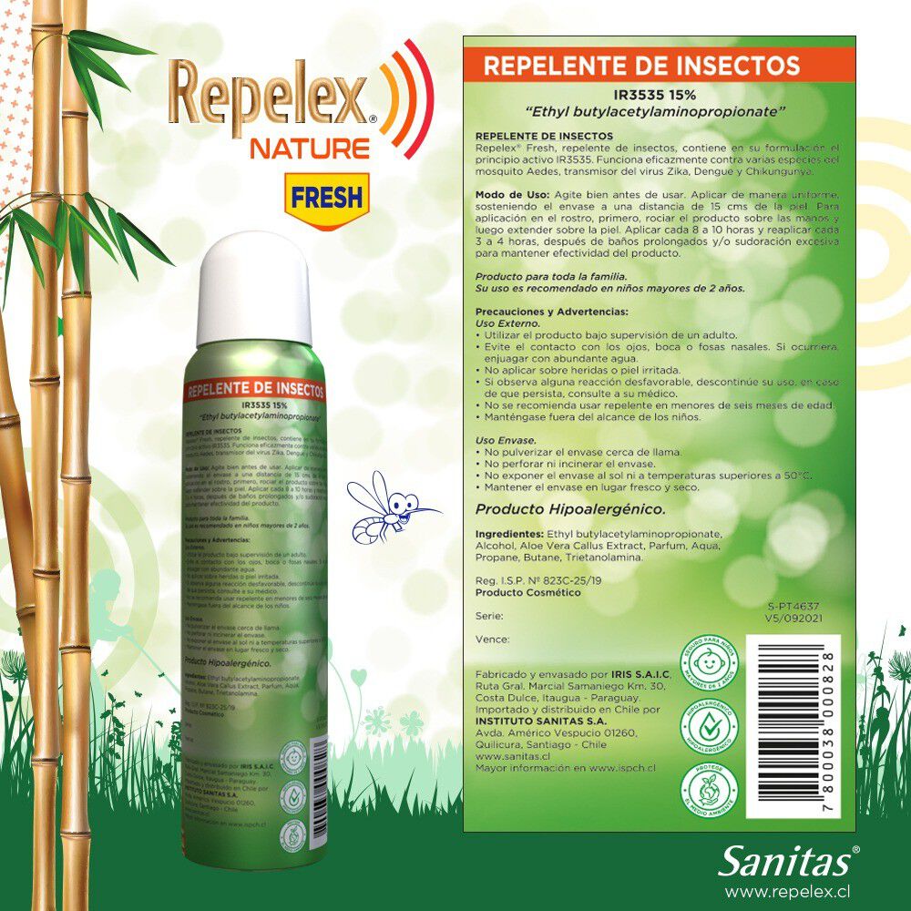 Repelex Nature IR3535 al 15% Aerosol 165 mL