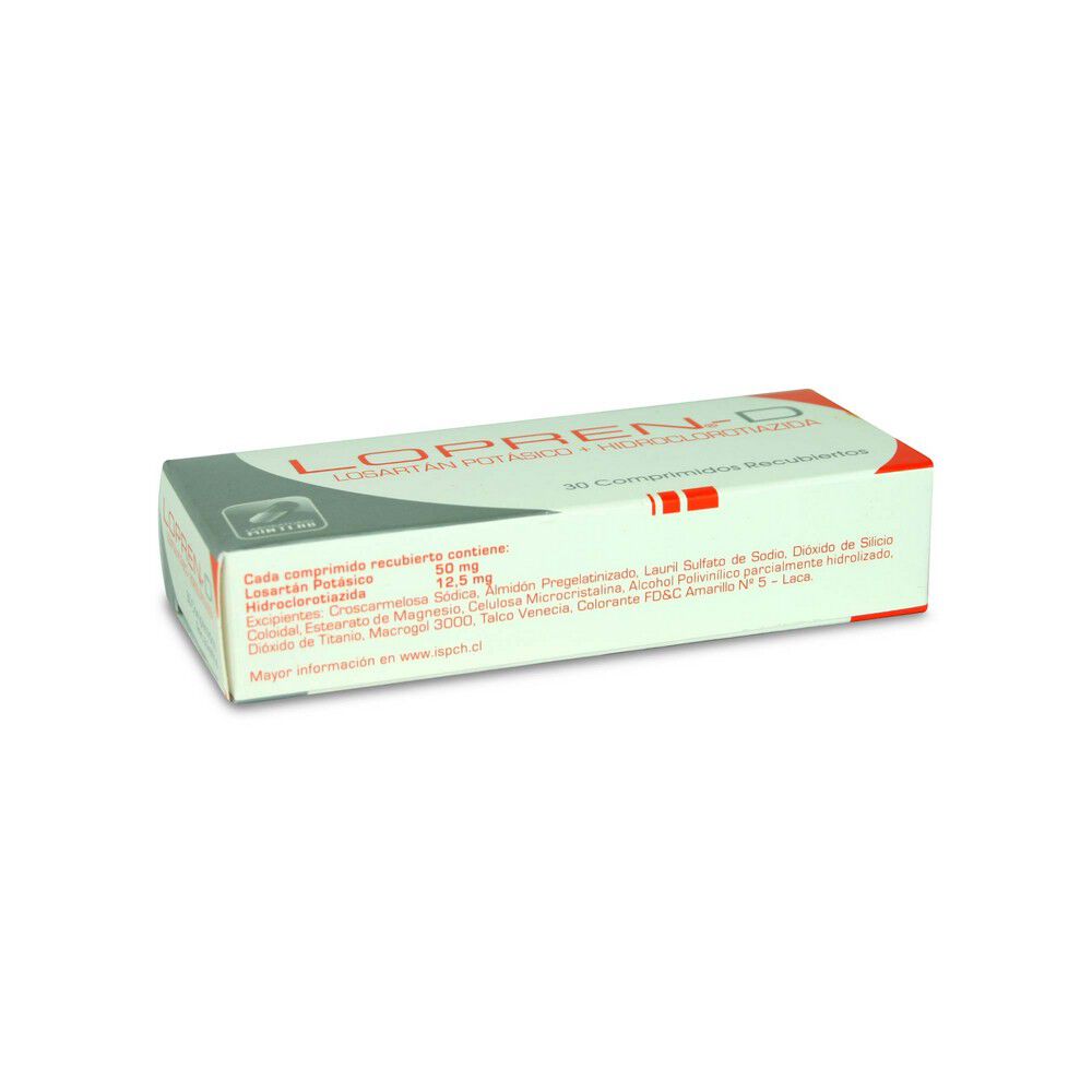 Lopren-D Losartan 50 mg 30 Comprimidos