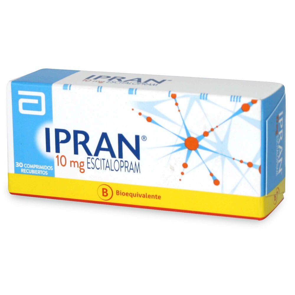 Ipran Escitalopram 10 mg 30 Comprimidos Recubiertos