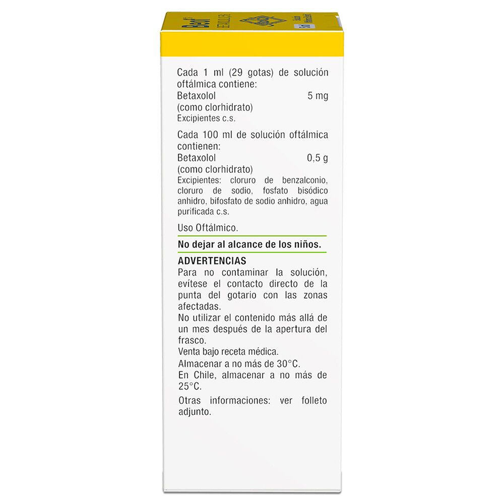 Beof Betaxolol 0,5% Solución Oftálmica 5 mL