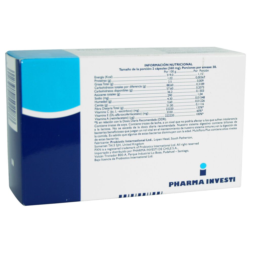 Multiflora Plus Probioticos 60 Cápsulas