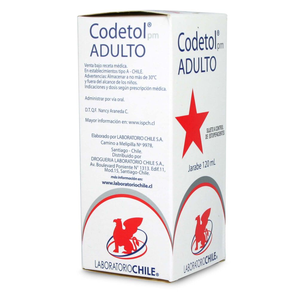 Codetol-Pm Codeina 10 mg/5ml Jarabe 120 mL