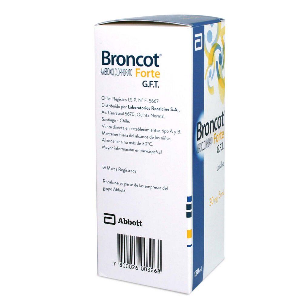 Broncot Forte GFT Ambroxol 30 mg/5mL Jarabe 120 mL