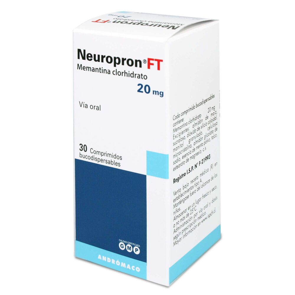 Neuropron FT Memantina 20 mg 30 Comprimidos