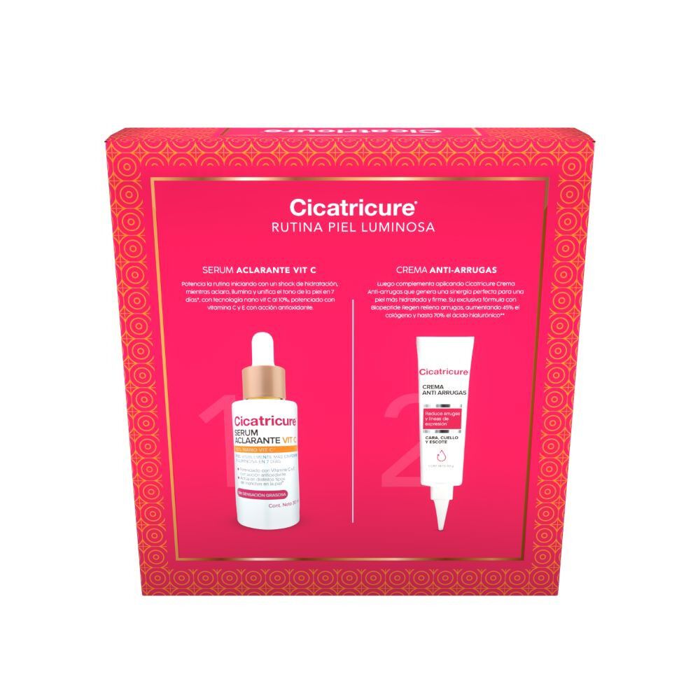 Pack Serum Aclarante Vitamina C 30 ml + Crema Anti-Arrugas 30 Grs