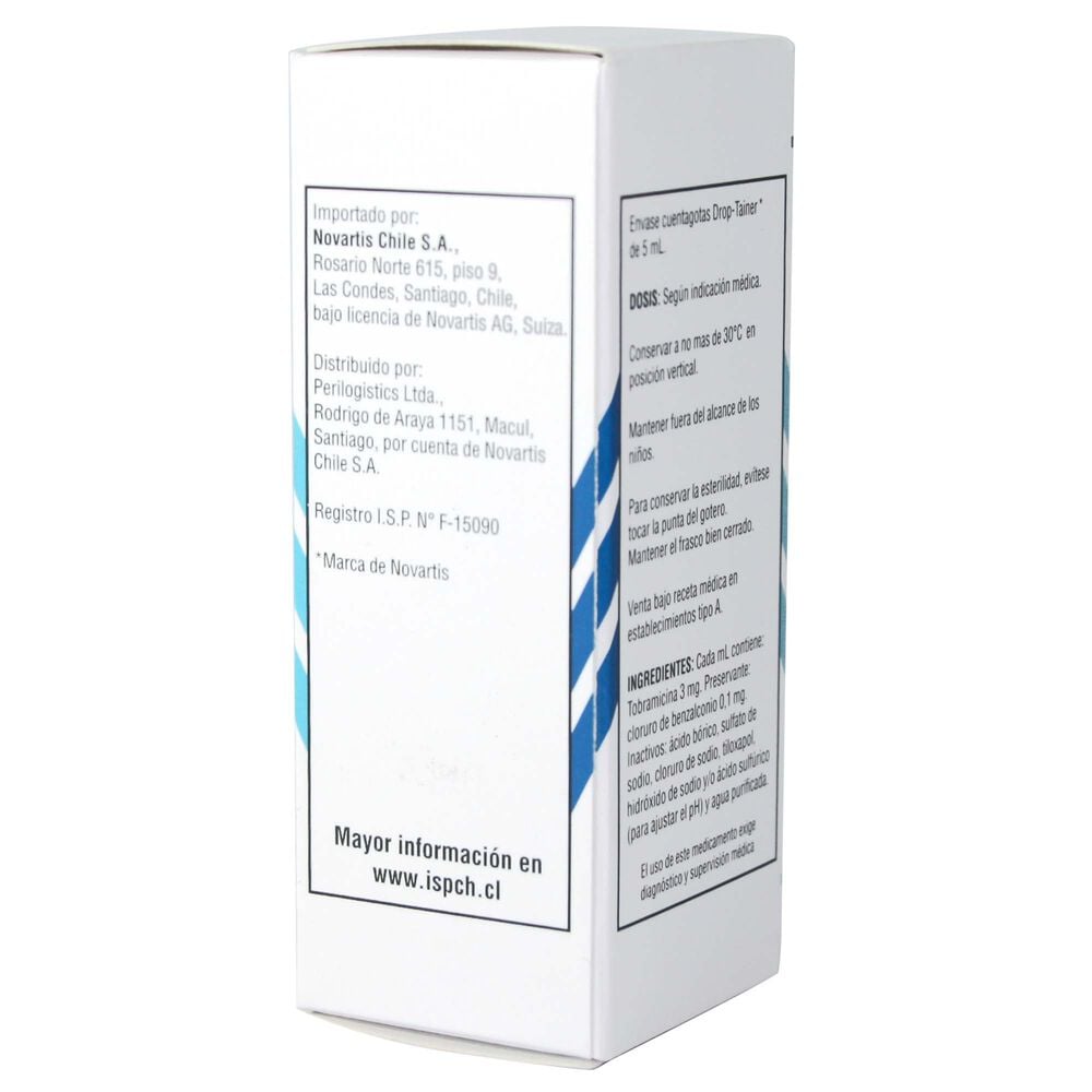 Tobrex Tobramicina 0 3 Solución Oftálmica 5 Ml