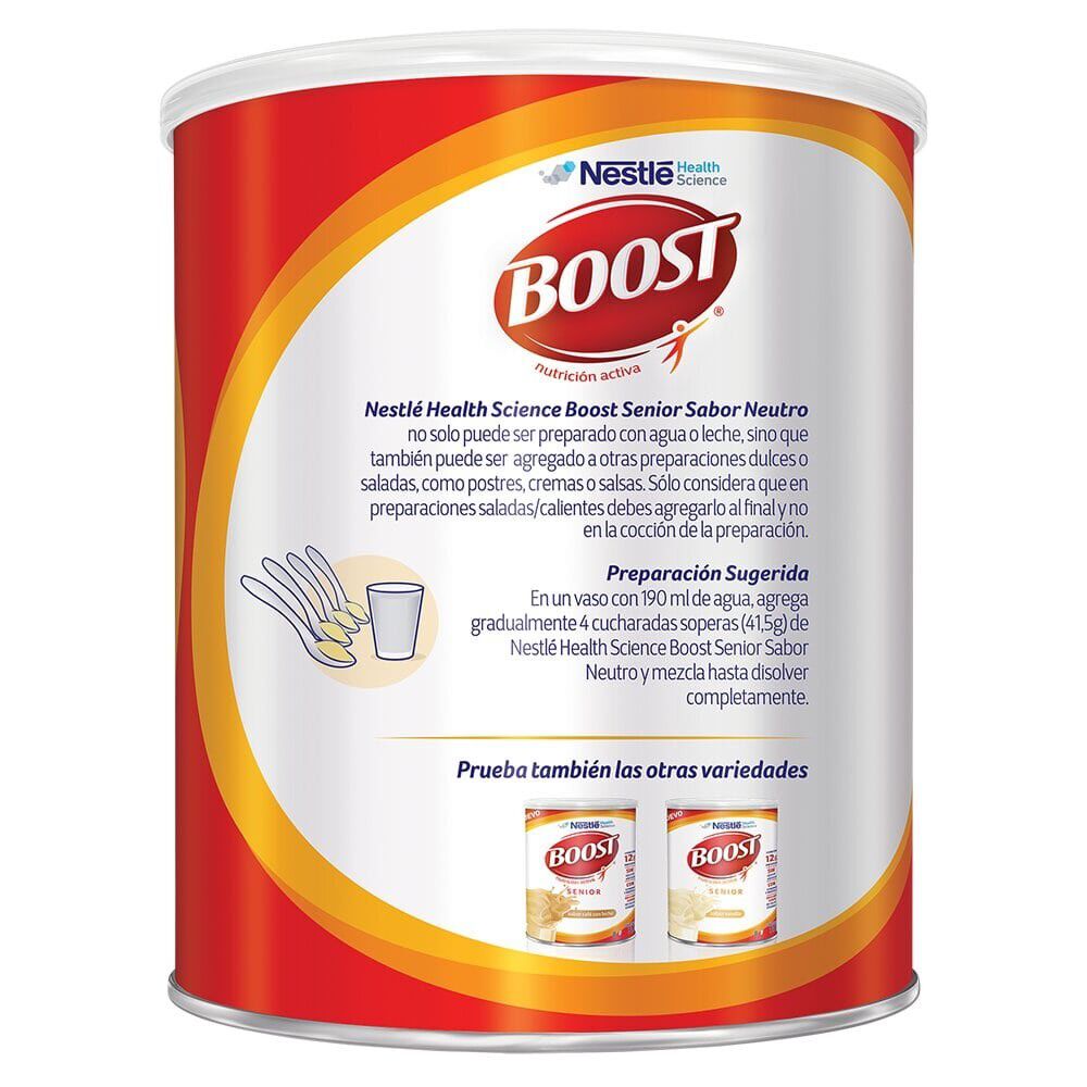 Boost Senior, Alimento en Polvo Sabor Neutro 740 grs