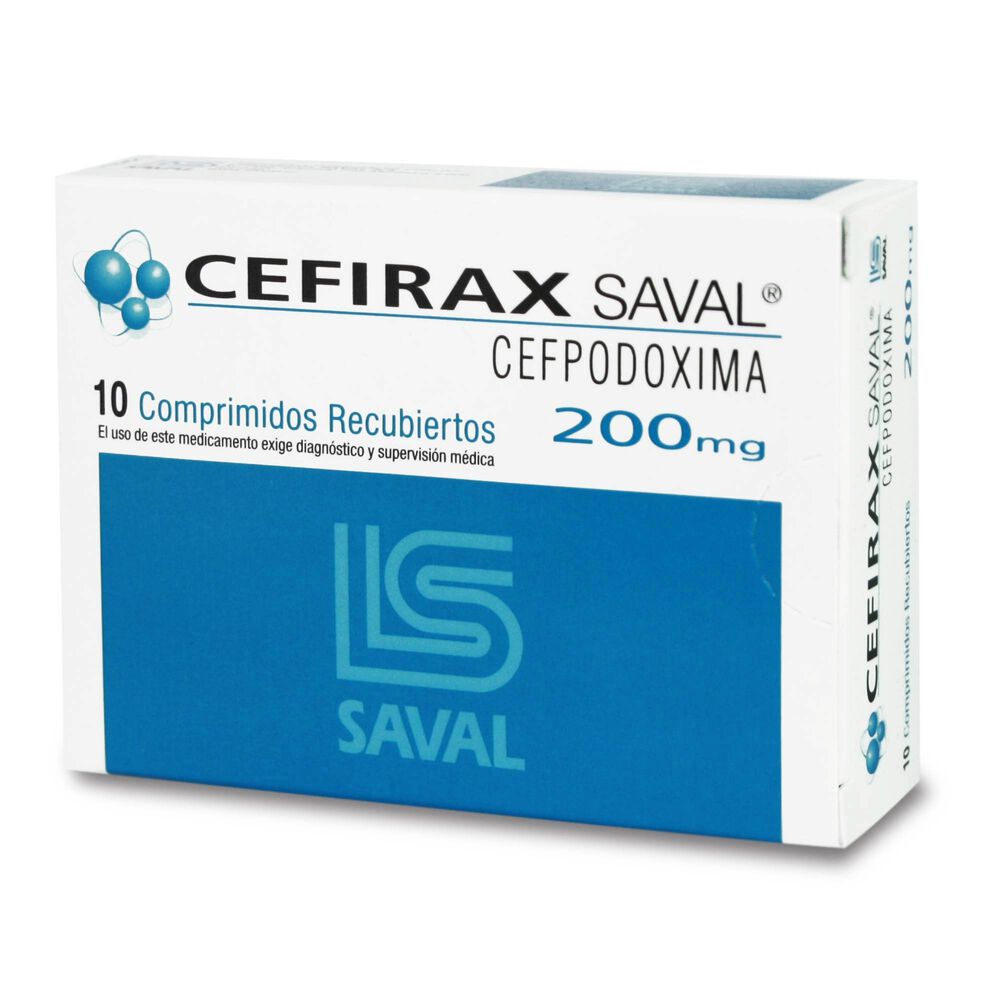 Cefirax Cefpodoxima 200 mg 10 Comprimidos Recubierto