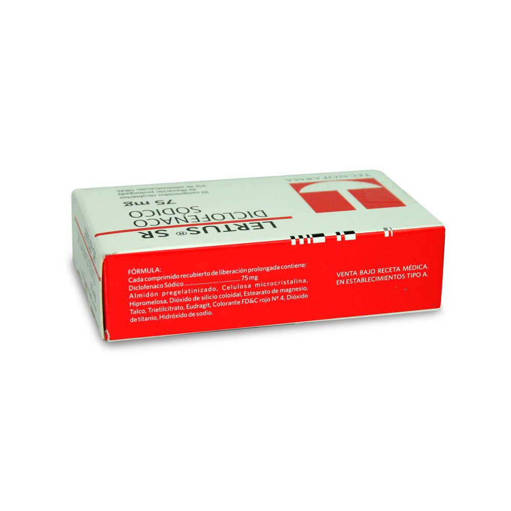 Lertus-Sr Diclofenaco Sodico 75 mg 10 Comprimidos