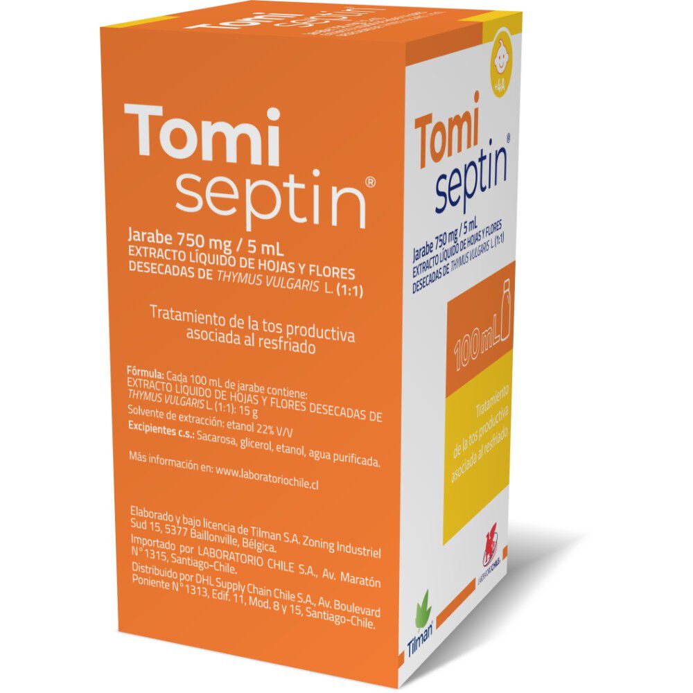 Tomiseptin Jarabe 750mg/5mL 100mL