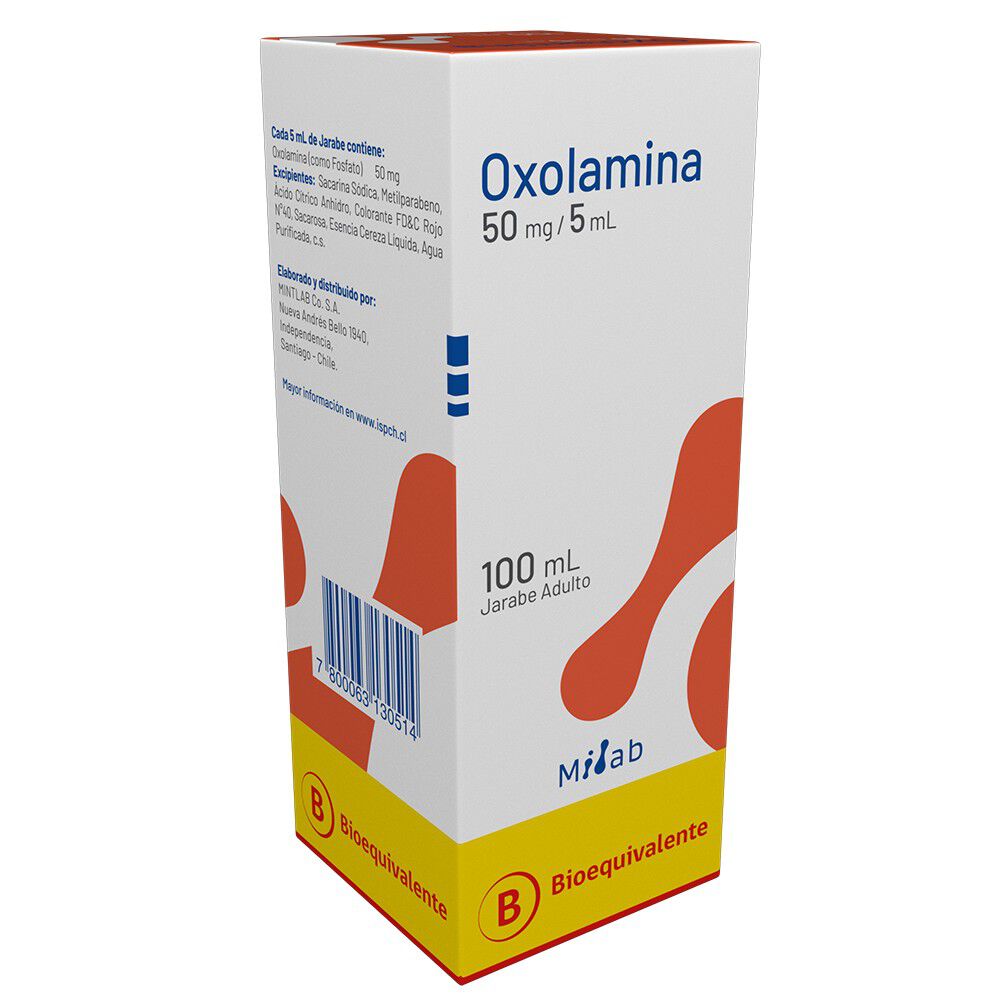Oxolamina Adulto Oxolamina 50 mg / 5 mL Jarabe 100 mL