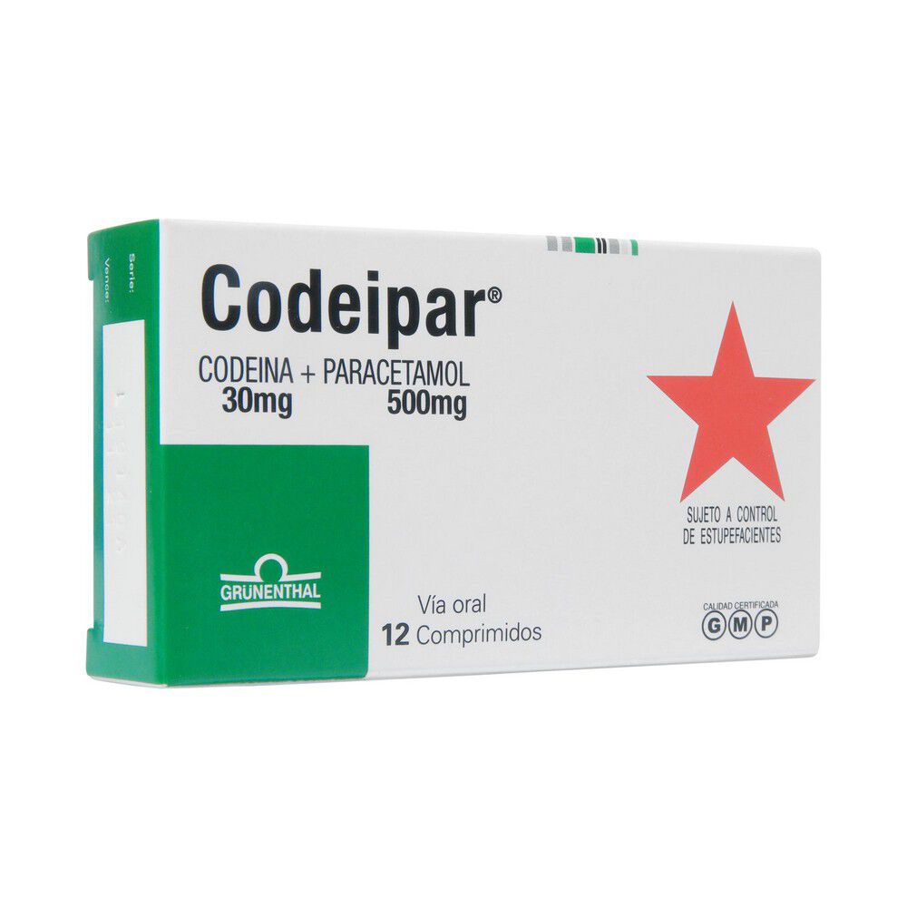 Codeipar Paracetamol 500 mg 12 Comprimidos