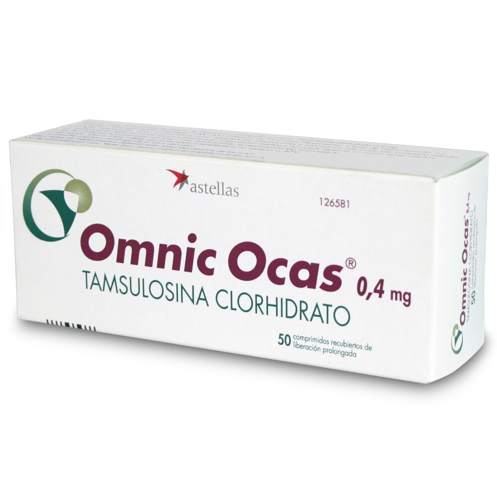 Omnic Ocas Tamsulosina 0,4 mg 50 Comprimidos Liberacion Prolongada