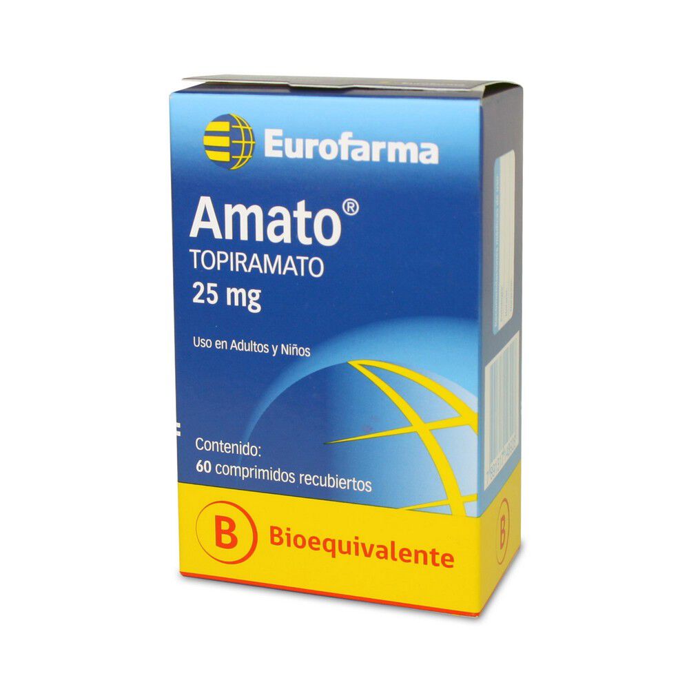 Amato Topiramato 25 mg 60 Comprimidos