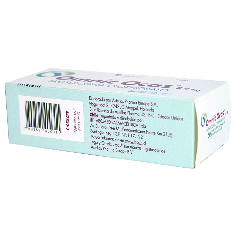 Omnic Ocas Tamsulosina 0,4 mg 50 Comprimidos Liberacion Prolongada