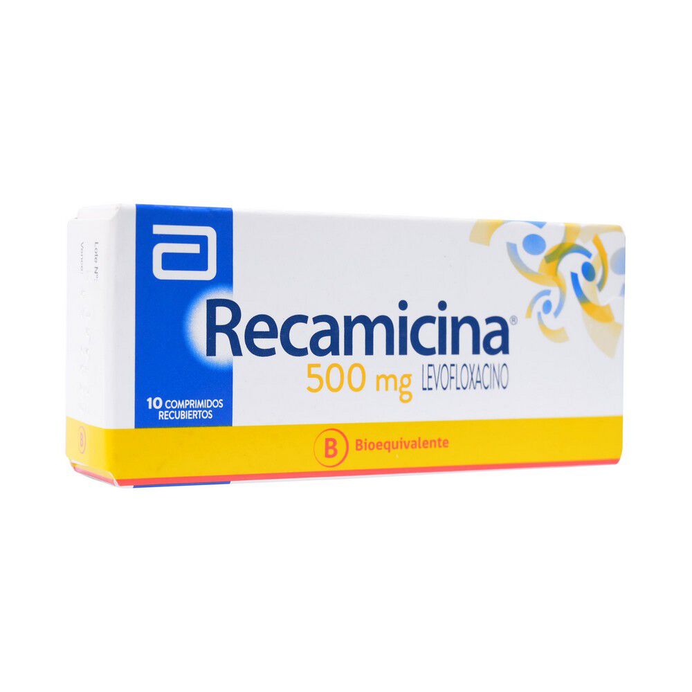 Recamicina Levofloxacina 500 mg 10 Comprimidos