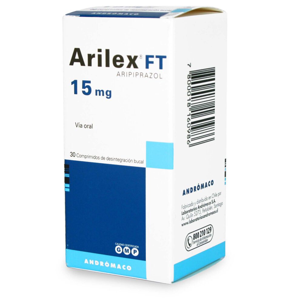 Arilex Ft Aripiprazol 15 mg 30 Comprimidos Bucodispersable