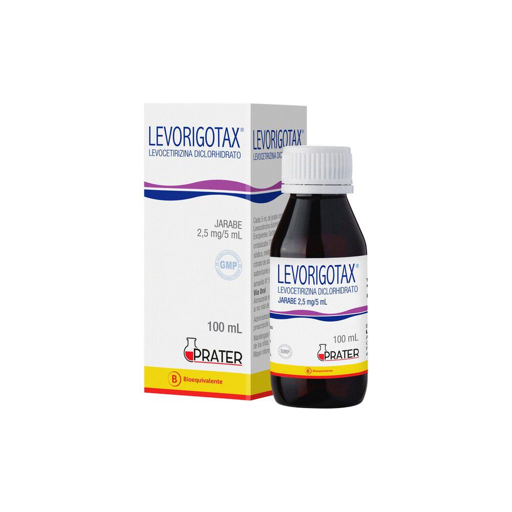 Levorigotax Levocetirizina 2,5 mg / 5 mL Jarabe 100 mL
