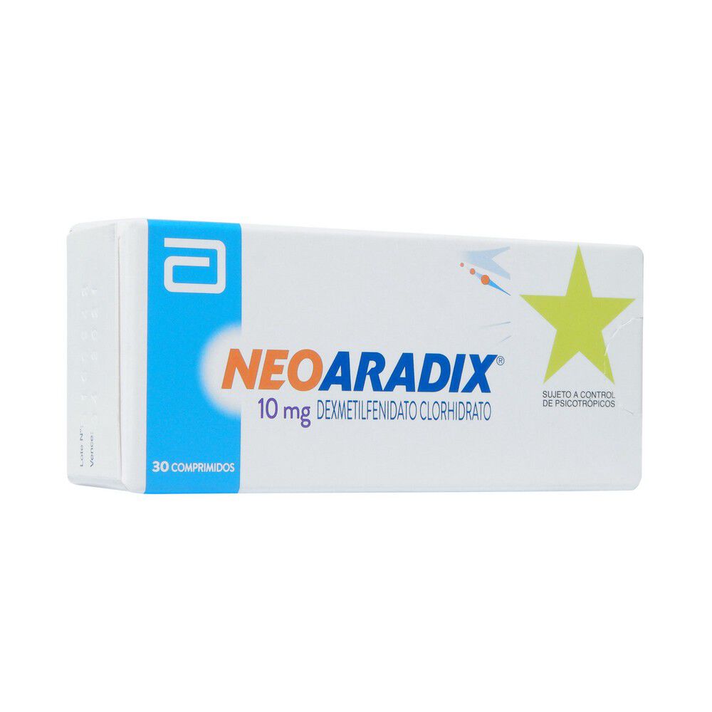 Neoaradix Dexmetilfenidato 10 mg 30 Comprimidos