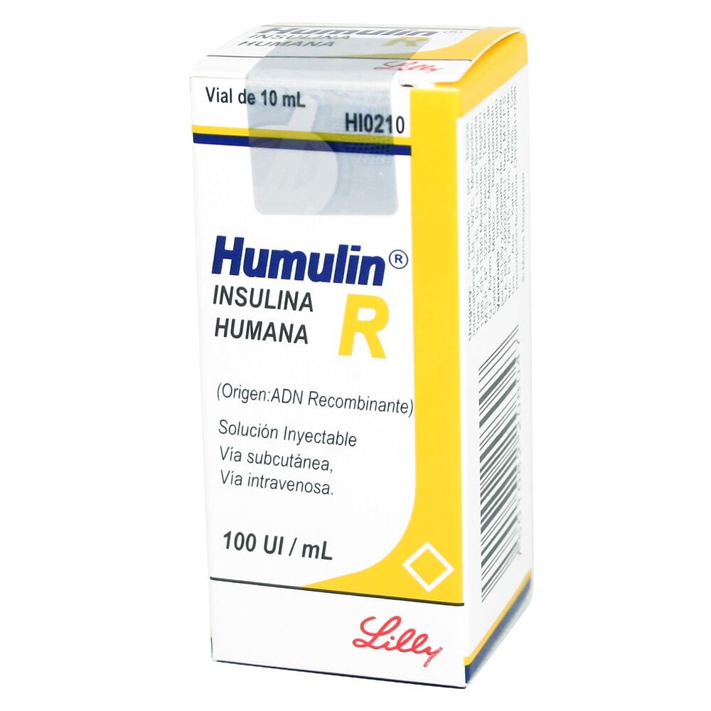 Humulin-Rapida Insulina Soluble Humana 100 UI 1 Ampolla Humulin-Rapida Insulina Soluble Humana 100 UI 1 Ampolla