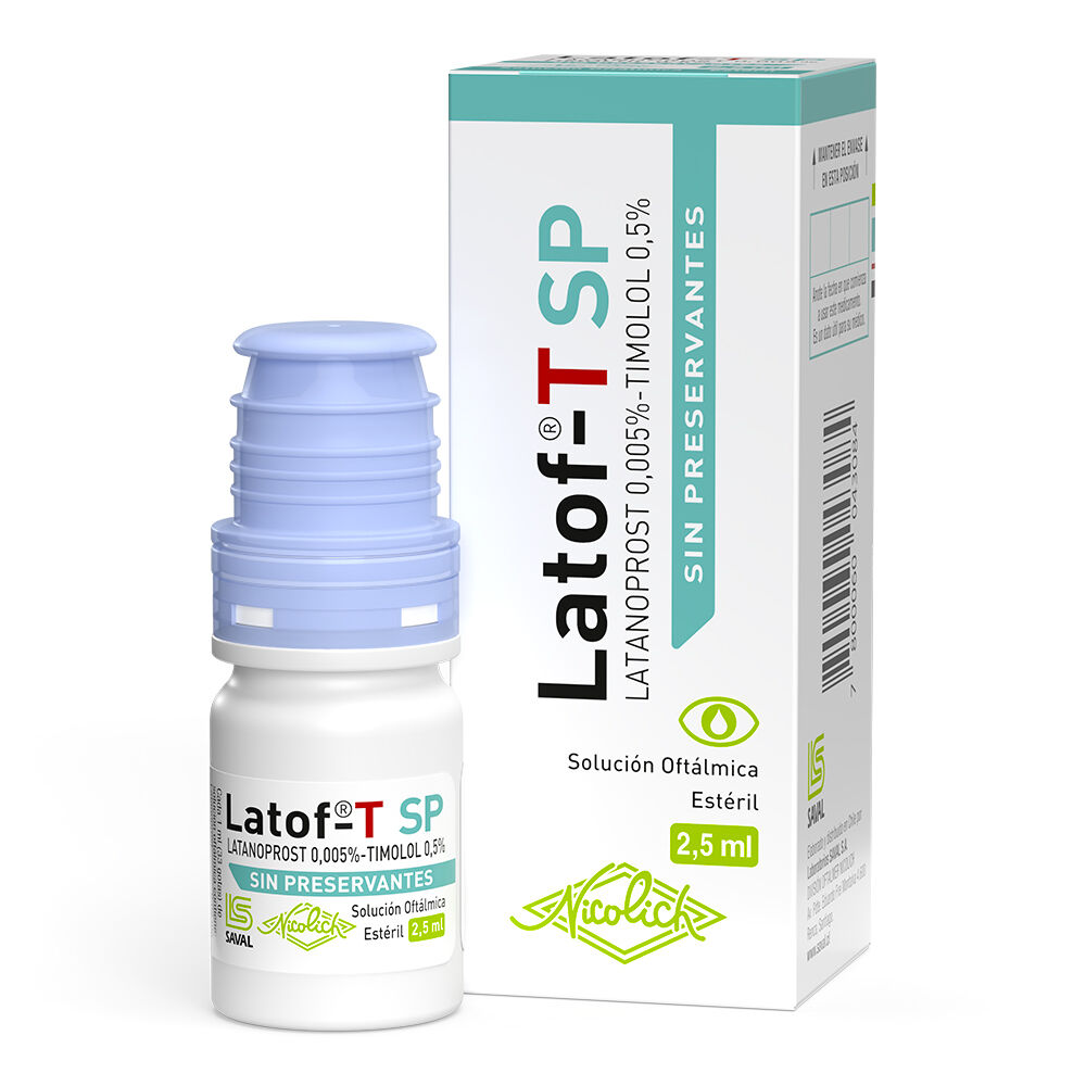 Latof-T SP Latanoprost 0,005% Timolol 0,5% Solución Oftálmica 2,5 mL ...