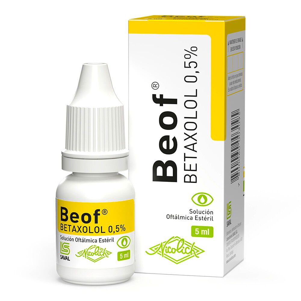 Beof Betaxolol 0,5% Solución Oftálmica 5 mL