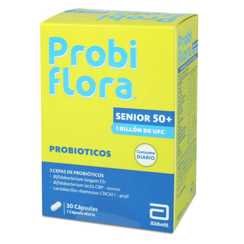 Probiflora Senior 50+ Probioticos 1 MUFC 30 Cápsulas