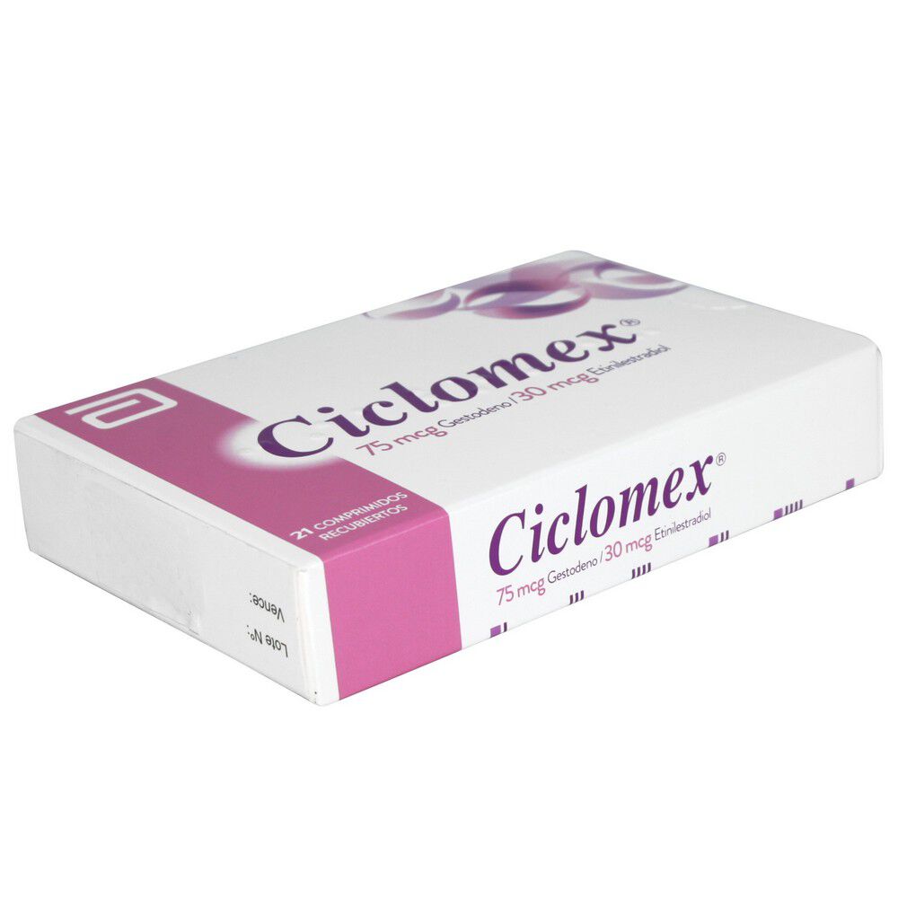 Ciclomex Gestodeno 75 mcg Etinilestradiol 30 mcg 21 Comprimidos