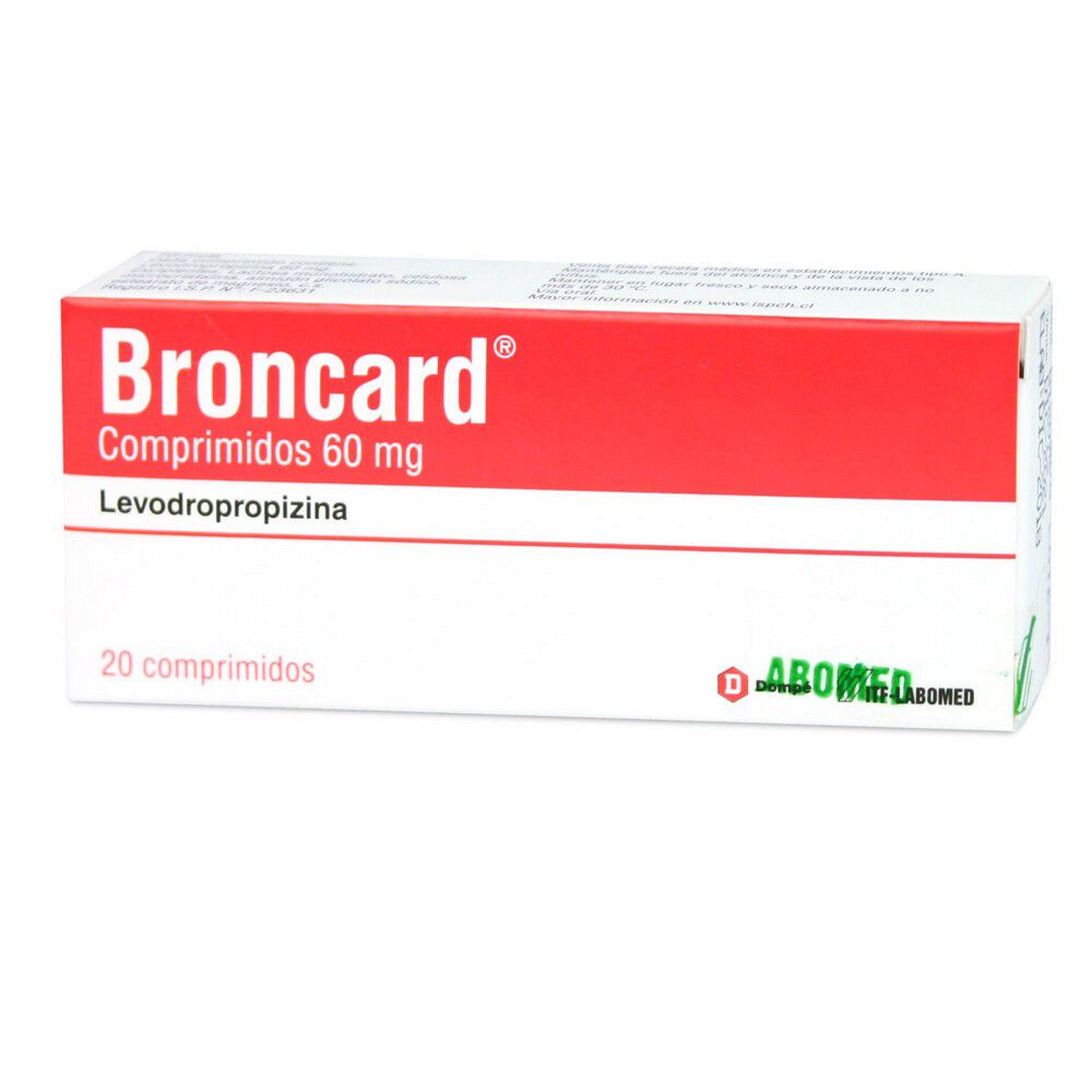 Broncard Levodropropizina 60 mg 20 Comprimidos