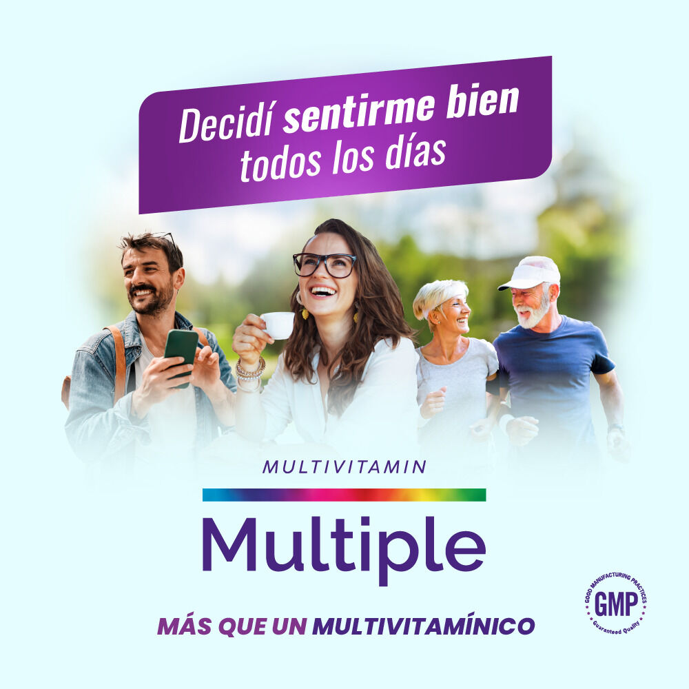 Multiple for Seniors Multivitamínico- 90 Comprimidos | Cruz Verde