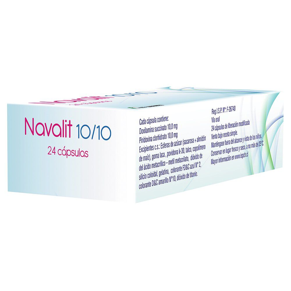 Navalit 10/10 Con Gránulos Con Recubrimiento Entérico 24 Cápsulas