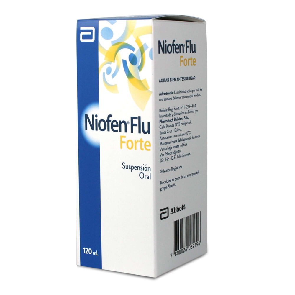 Niofen Flu Forte Ibuprofeno 30 mg Suspensión 120 mL