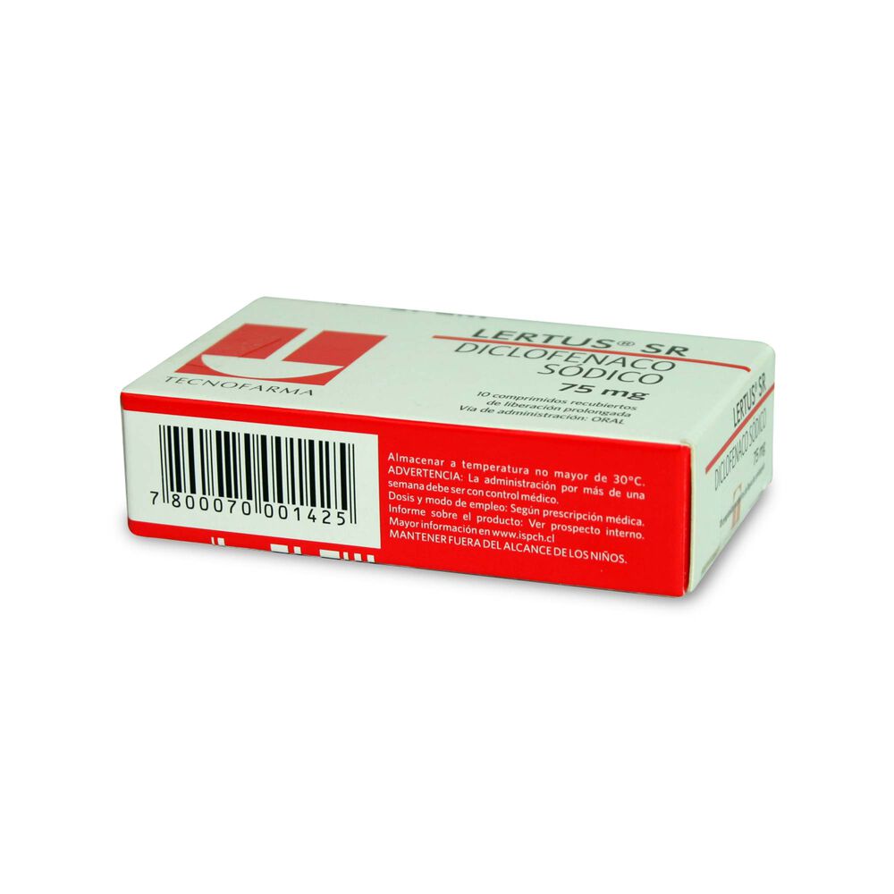 Lertus-Sr Diclofenaco Sodico 75 mg 10 Comprimidos