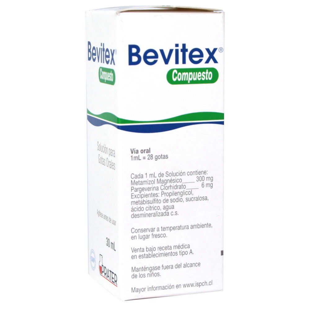 Bevitex Compuesto Metamizol 300 mg / mL Gotas Orales 30 mL