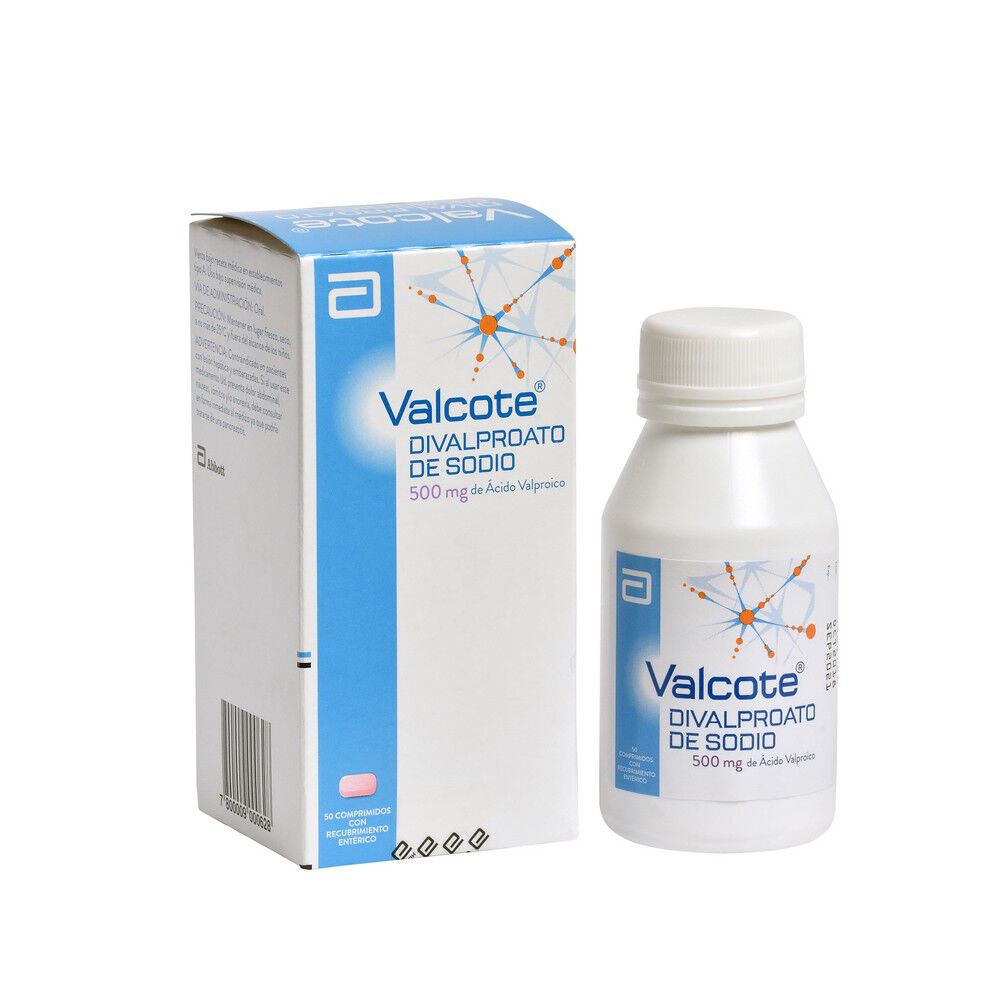 Valcote Acido Valproico 500 mg 20 Comprimidos
