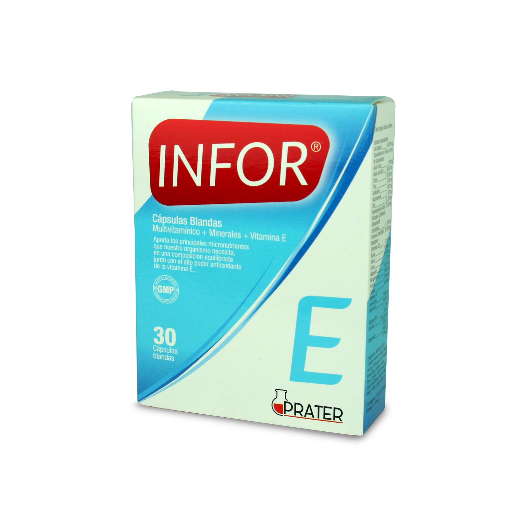 Infor-E Vitaminas 440 UI 30 Cápsulas Blandas - FarmaCompara