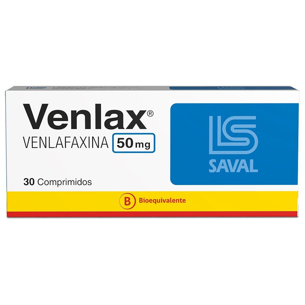 Venlax Venlafaxina 50 mg 30 Comprimidos | Cruz Verde